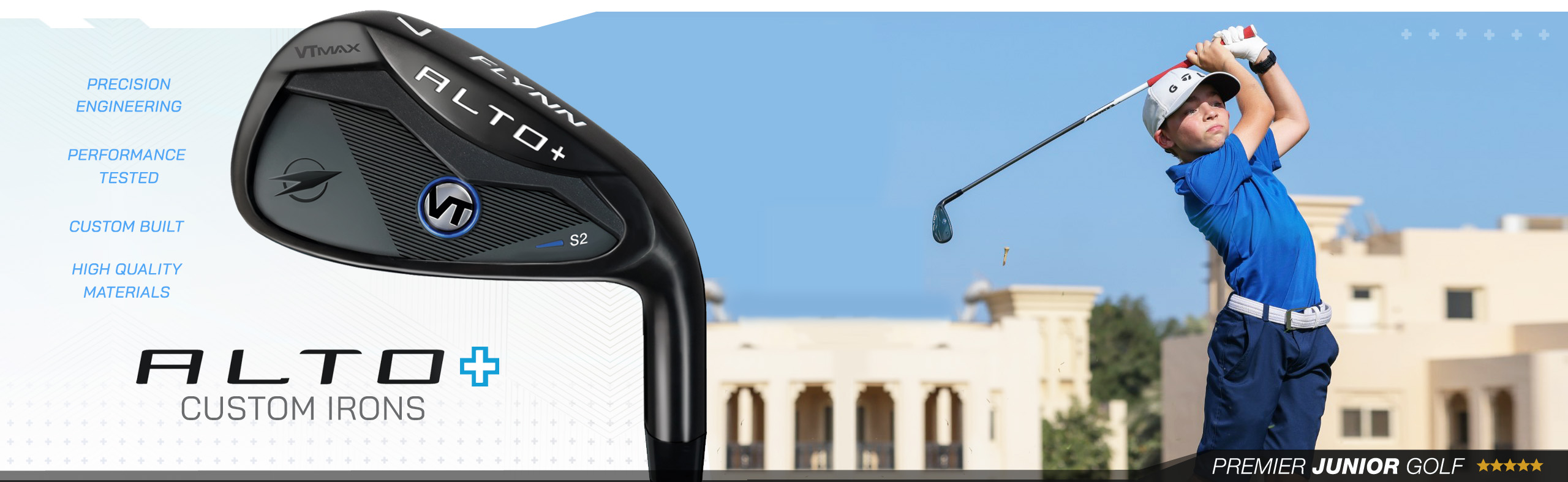 FLYNN GOLF VT MAX | Junior Golf Clubs Shafts Grips